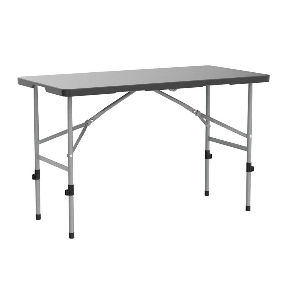 4ft Heavy Duty Foldable Table, Plastic Folding Table with Handle for ...