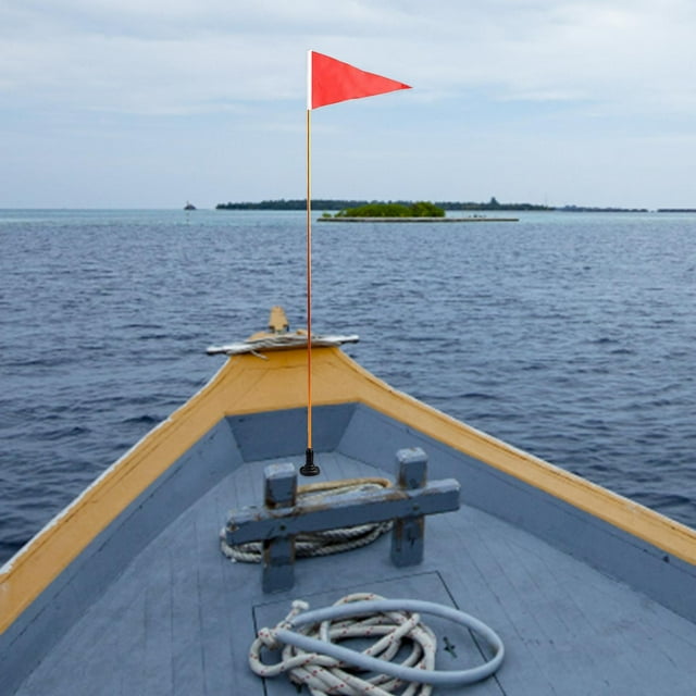 4ft Kayak Safety Flag Safety Boat Flag Base Accessories Easy Installation Kayak Flag Track Mount