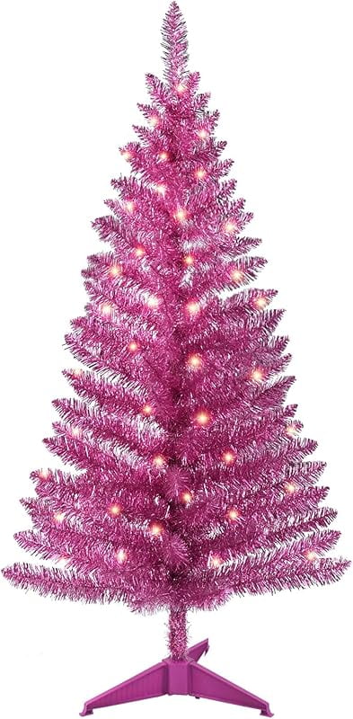 4ft Lighted Artificial White Christmas Tree | LAVUNE Small Christmas ...