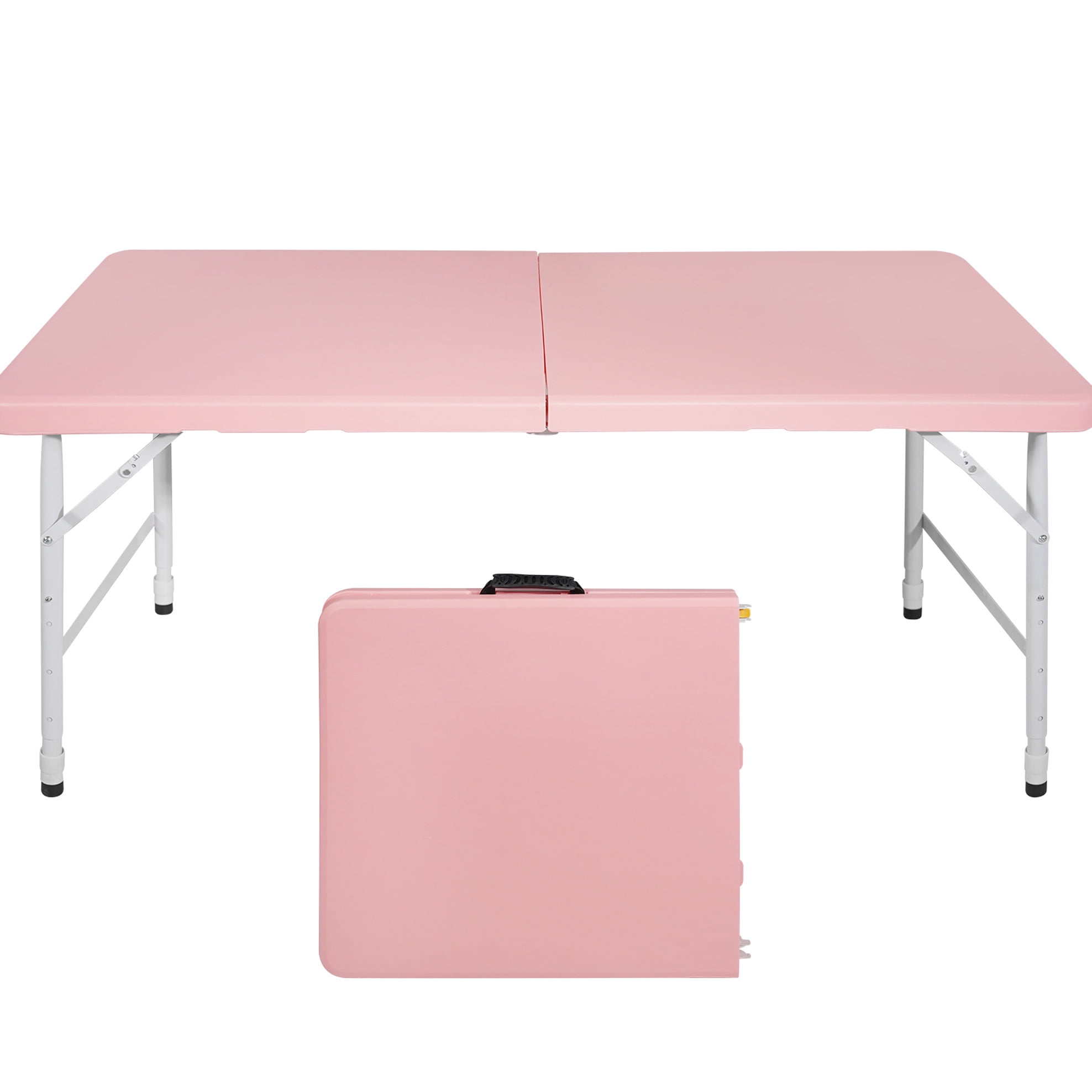 4ft Pink Camping Folding Table. Versatile For Indoor & Outdoor. 135kg ...