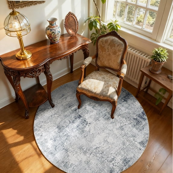 4ft Round Bedroom Rug Washable: Circle Rugs For Living Room Boho ...