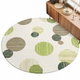 4ft Round Rug Abstract Geometric Area Rugs for Living Room Bedroom ...