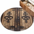 4ft Round Rug Barn Door Area Rugs for Living Room Bedroom Washable Non ...