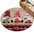 4ft Round Rug Christmas Gnomes Area Rugs for Living Room Bedroom ...
