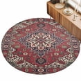 4ft Round Rug Farmhouse Boho Area Rugs for Living Room Bedroom Washable ...