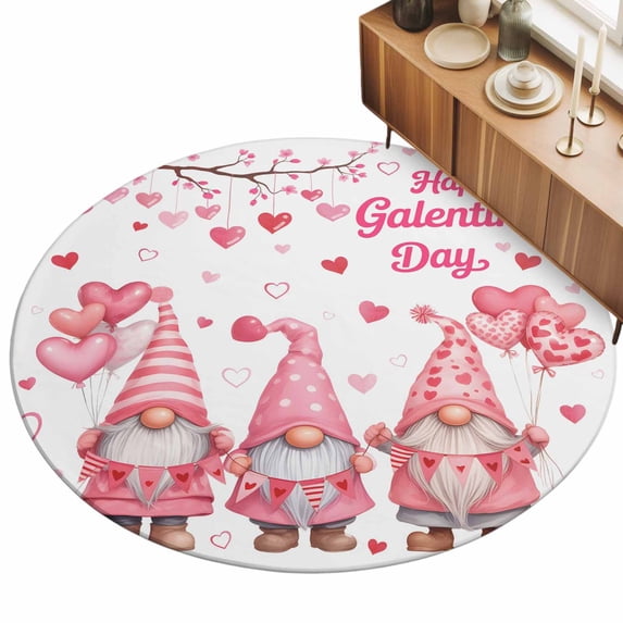 4ft Round Rug Galentine's Day Area Rugs for Living Room Bedroom ...