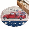 4ft Round Rug Independence Day Area Rugs for Living Room Bedroom ...