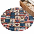 4ft Round Rug Independence Day Area Rugs for Living Room Bedroom ...