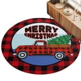4ft Round Rug Merry Christmas Area Rugs for Living Room Bedroom ...