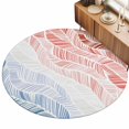 4ft Round Rug Ombre Orange Blue Area Rugs for Living Room Bedroom ...