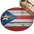 4ft Round Rug USA Flag Area Rugs for Living Room Bedroom Washable Non ...