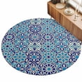 4ft Round Rug Vintage Morocco Area Rugs for Living Room Bedroom ...