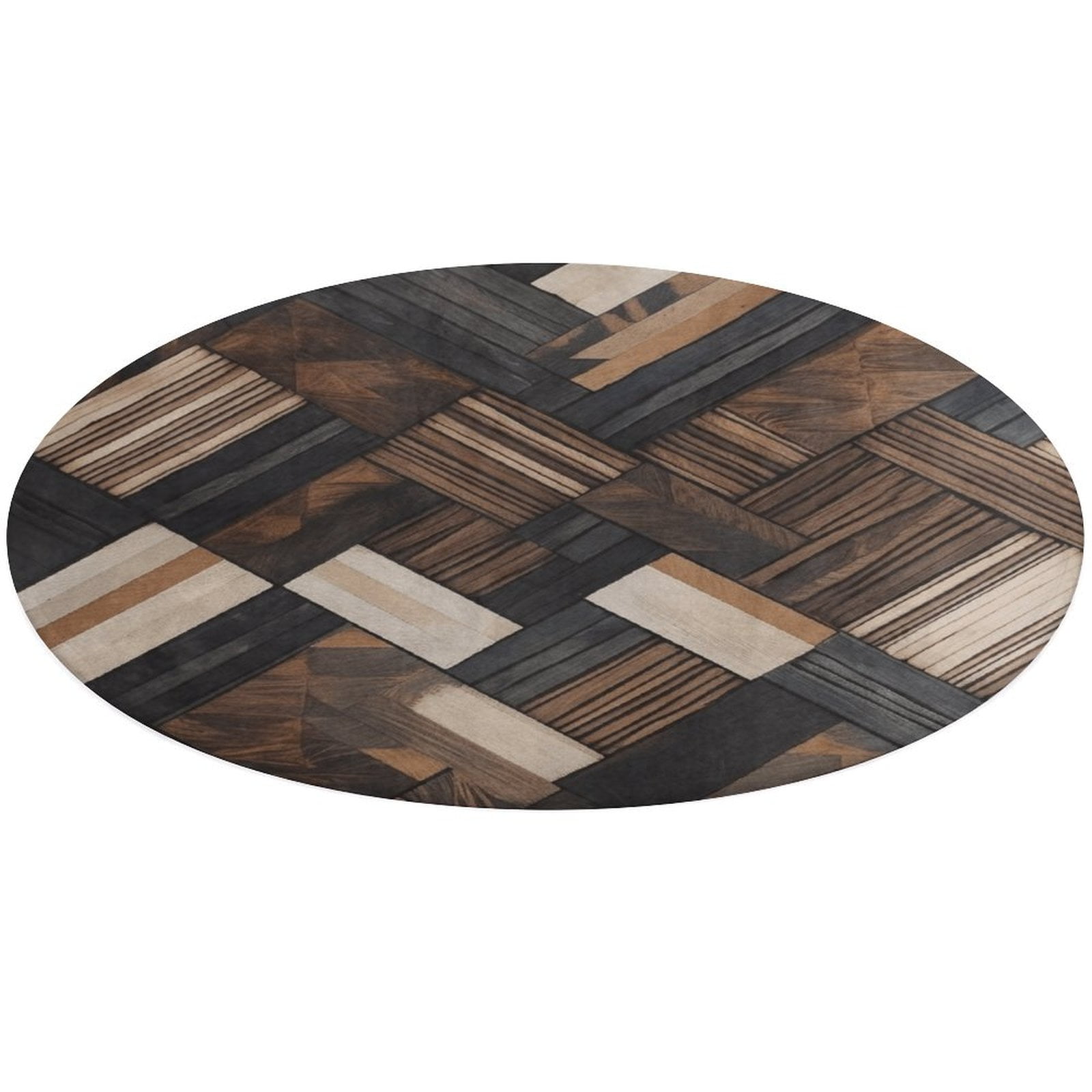 4ft Rug for Kids Room Playroom Nursery Bedroom Wood Grain Particles ...