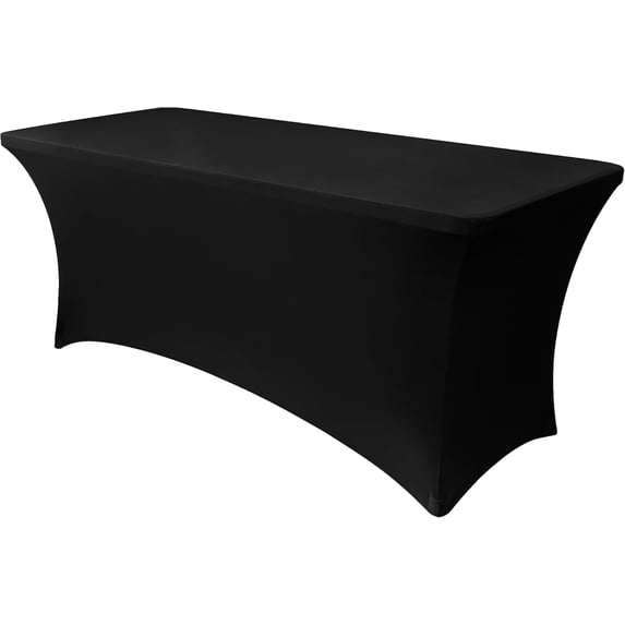 4ft Stretch Spandex Table Cover for Standard Folding Tables - 2 Pack ...