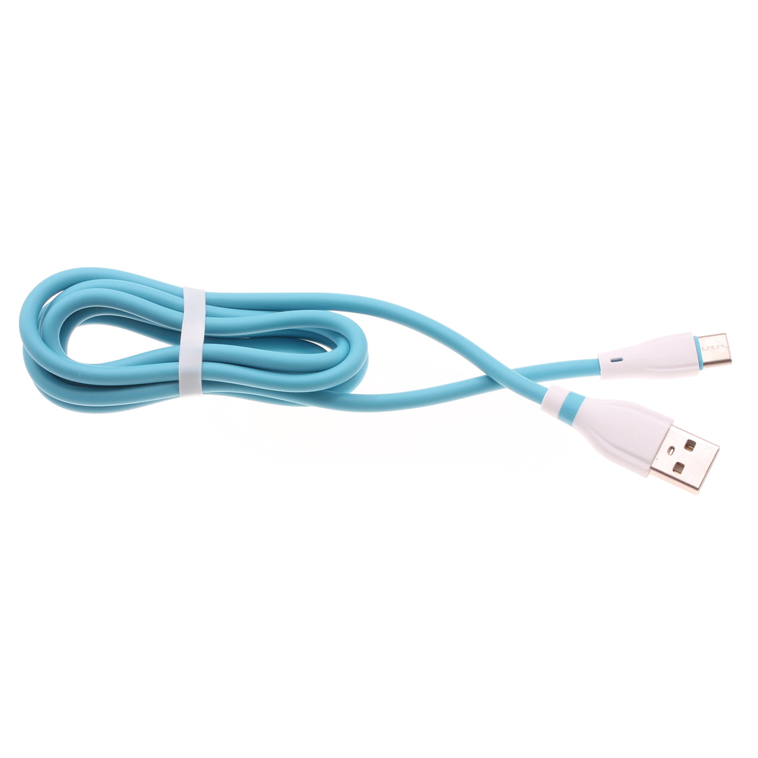 4ft USB-C Cable Blue Charger Cord Power Wire Type-C Fast Charge Sync ...