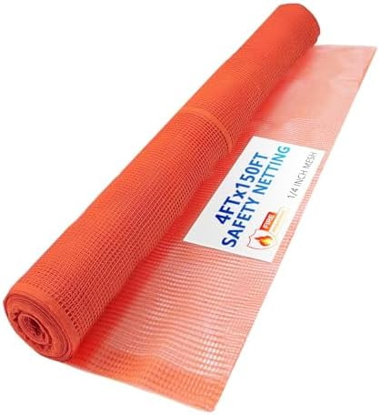 4ft x 150ft Construction Safety Debris Netting，Heavy Duty Fire ...