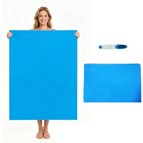 4ft x 2.8ft Extra Large Pool Liner Repair Patch, Exlarge Pool Liner ...