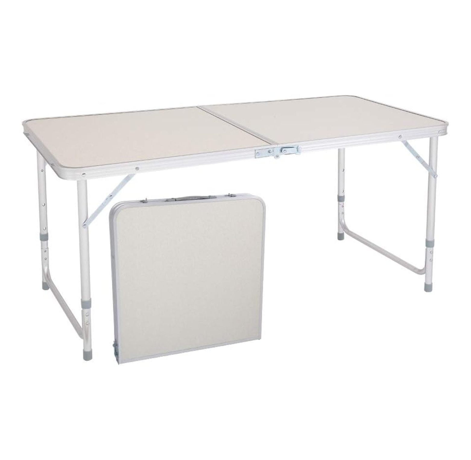 4ft x 2ft Outdoor Folding Dining Table Picnic Tables with Carry Handle ...