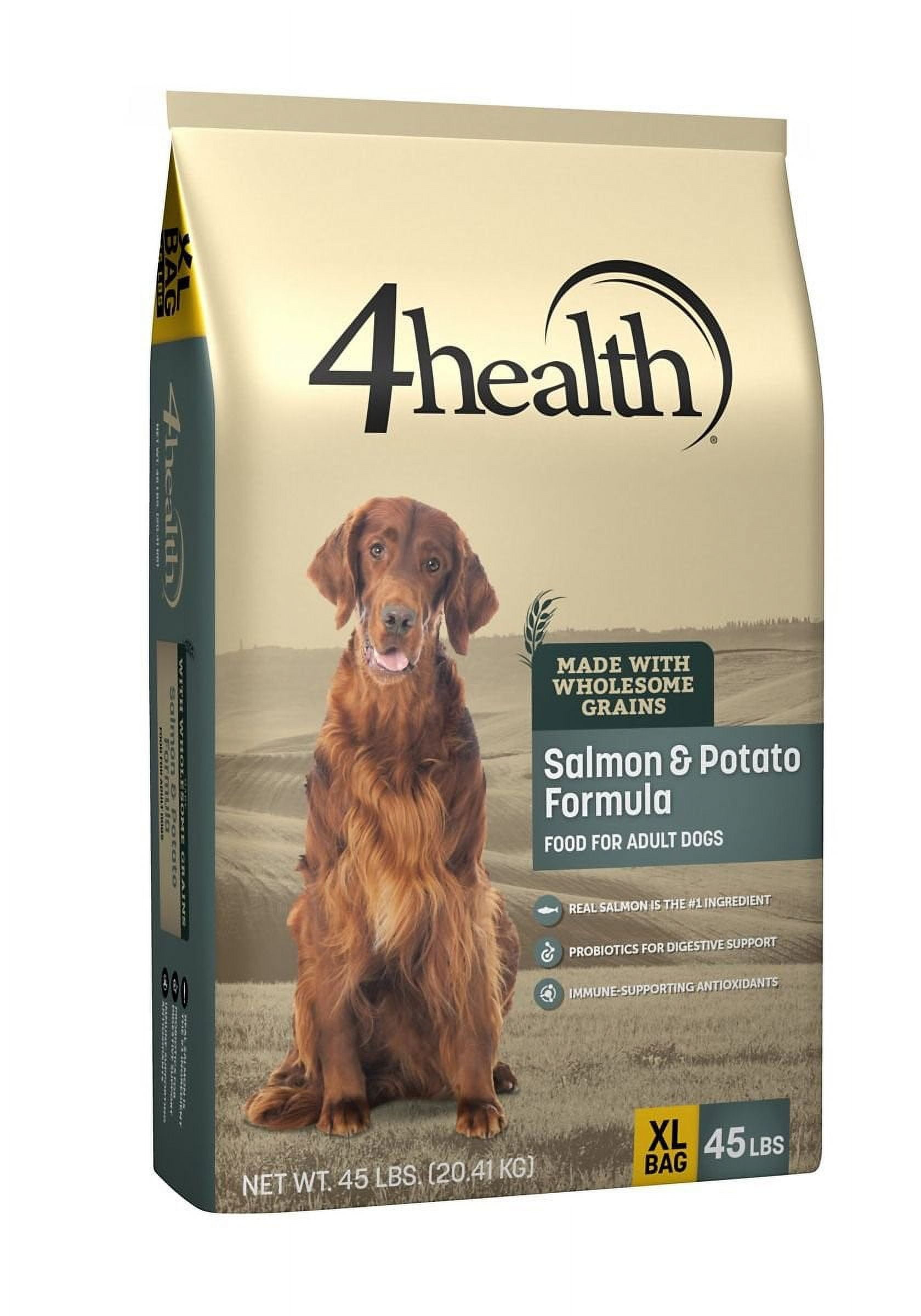 4health Salmon & Potato Formula Adult Dry Dog Food, 45 lbs. - Walmart.com