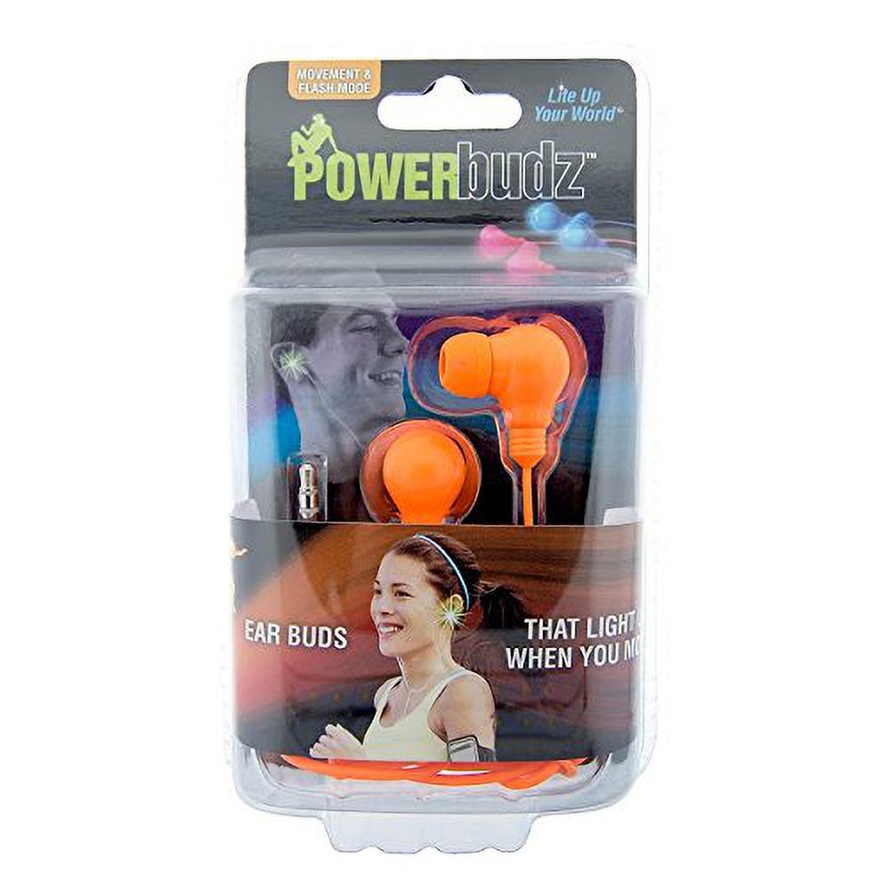 4id PWR-BudzO PowerBudz - Light up Headphones, Orange - Walmart.com