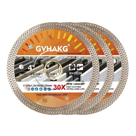 Hovmgk 100mm 4-Inch Diamond Dry Cutting Disc, Porcelain Tile Saw Blade ...