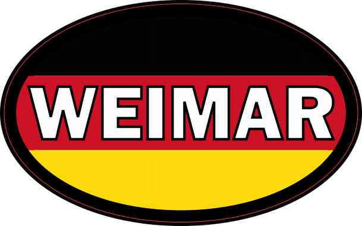 4in x 2.5in Oval German Flag Weimar Sticker - Walmart.com
