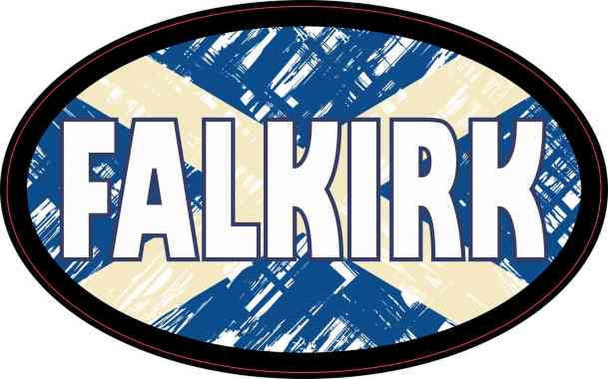 4in x 2.5in Oval Scottish Flag Falkirk Sticker - Walmart.com