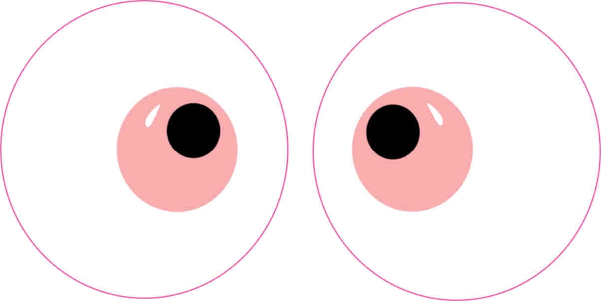 4in x 2in Funny Pink Eyes Sticker Vinyl Vehicle Bumper Stickers Cup ...