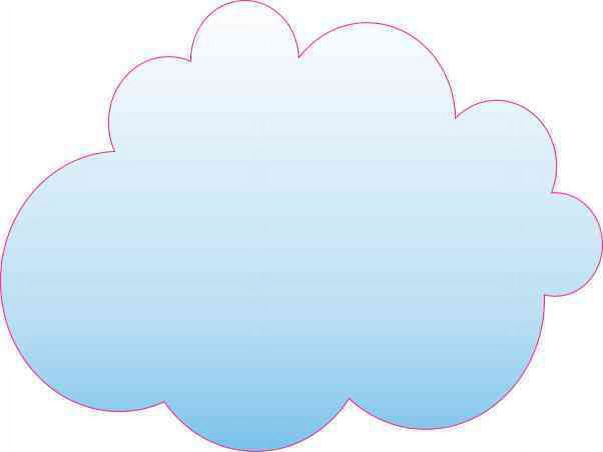 4in x 3in Blue Fade Cloud Sticker Vinyl Wall Decal Rain Clouds Stickers ...