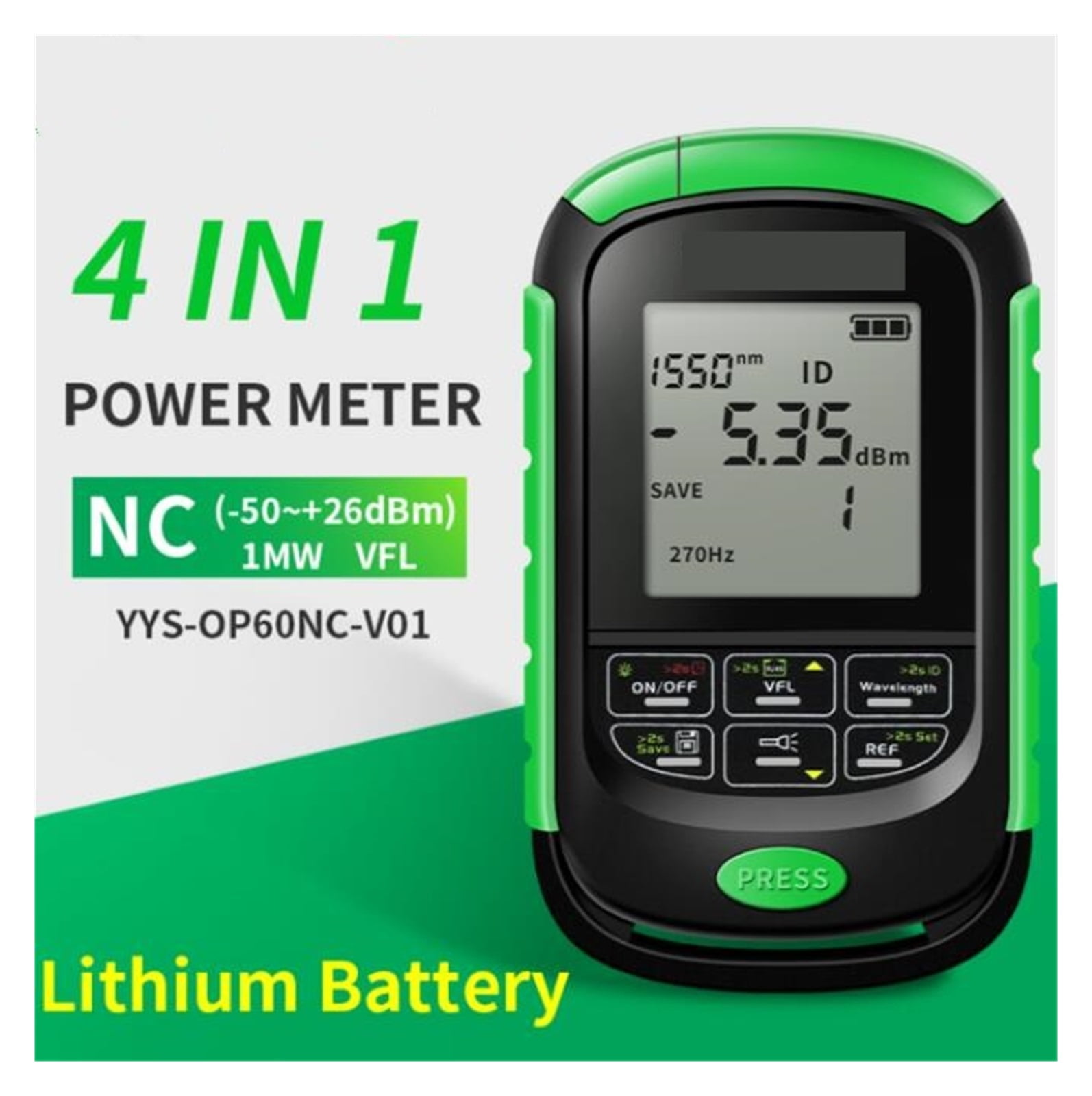 4in1 Optical Power Meter Visual Fault Locator Network Cable Test OPM ...