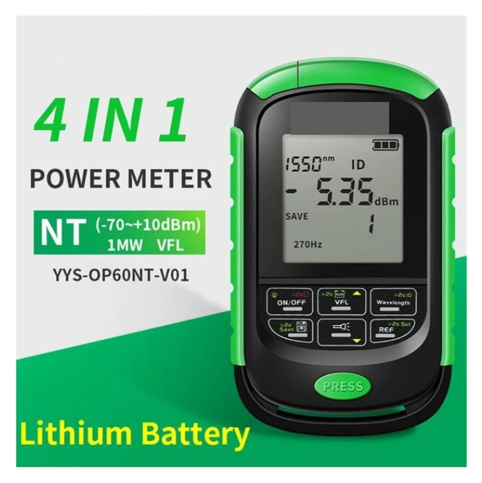 4in1 Optical Power Meter Visual Fault Locator Network Cable Test OPM ...