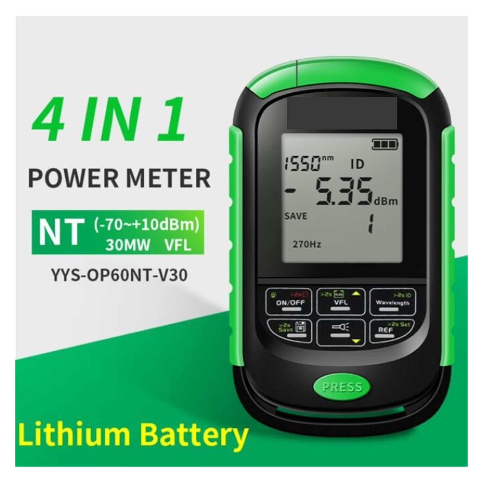 4in1 Optical Power Meter Visual Fault Locator Network Cable Test OPM ...