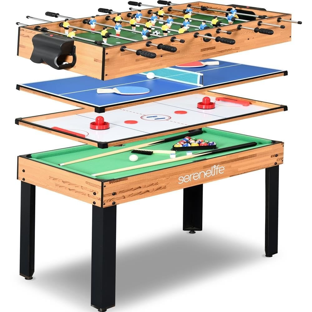 4in1 Multi Game Table, 48" Sports Arcade with Accessories, Ping Pong ...