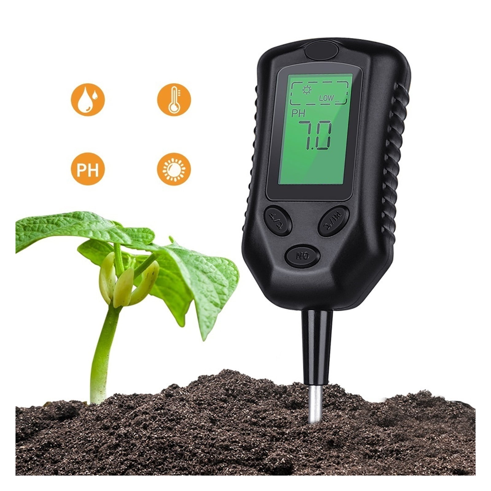 4in1 Soil Meter PH/Moisture/Sunlight/Temperature Humidometer Acidity ...