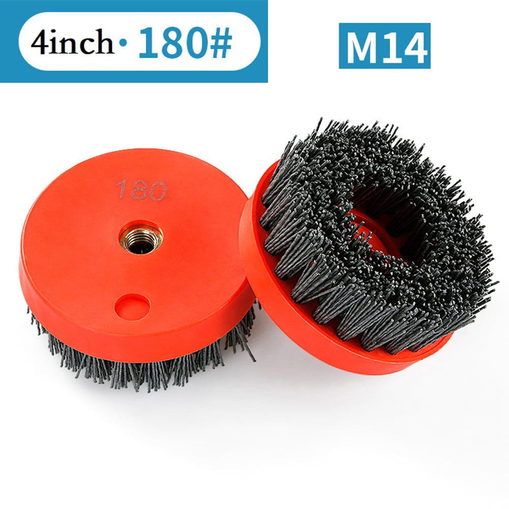 4inch/110mm M14 Circular Abrasive Nylon Brush Stone Polishing Granite ...
