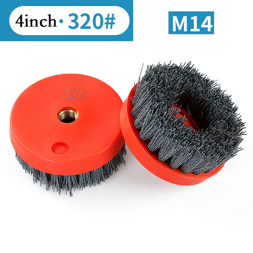 4inch/110mm M14 Circular Abrasive Nylon Brush Stone Polishing Granite ...