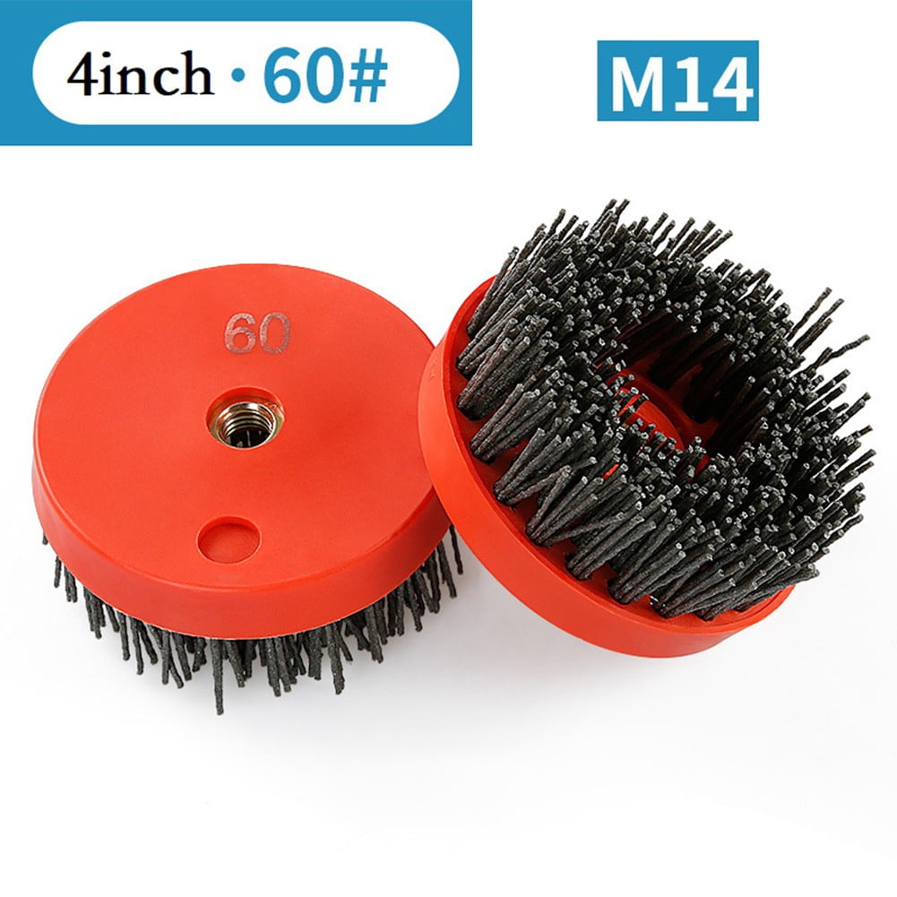 4Inch/110MM M14 Circular Abrasive Nylon Brush Stone Polishing Granite ...