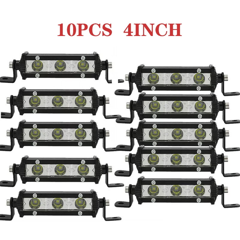 4inch 15W Spot Super Mini Slim Single Row Led Light Bar Work Light Driving SUV OffRoad Bar 12V ...