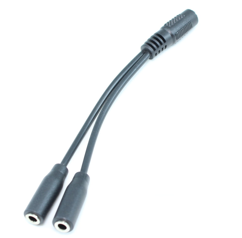 4inch 3.5mm MONO TS Female to 2 Female Y-Cable / Splitter - Walmart.com