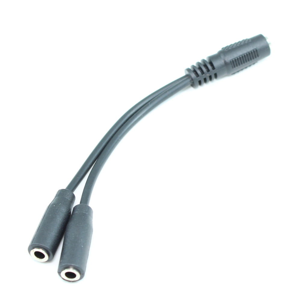 4inch 3.5mm Mini-Stereo TRS Female to 2 Female Y-Cable / Splitter ...