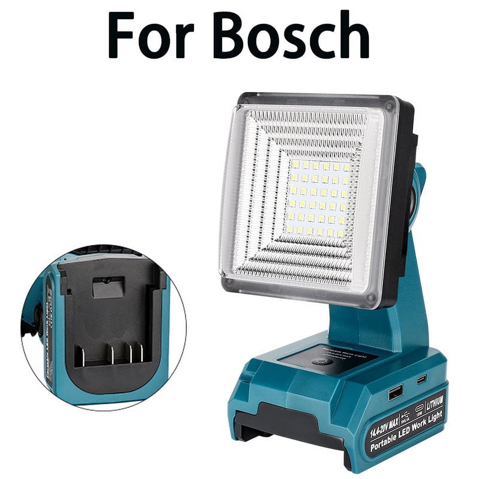 4inch LED Work Light Floodlight Flashlight For Makita/Dewalt/Milwaukee ...