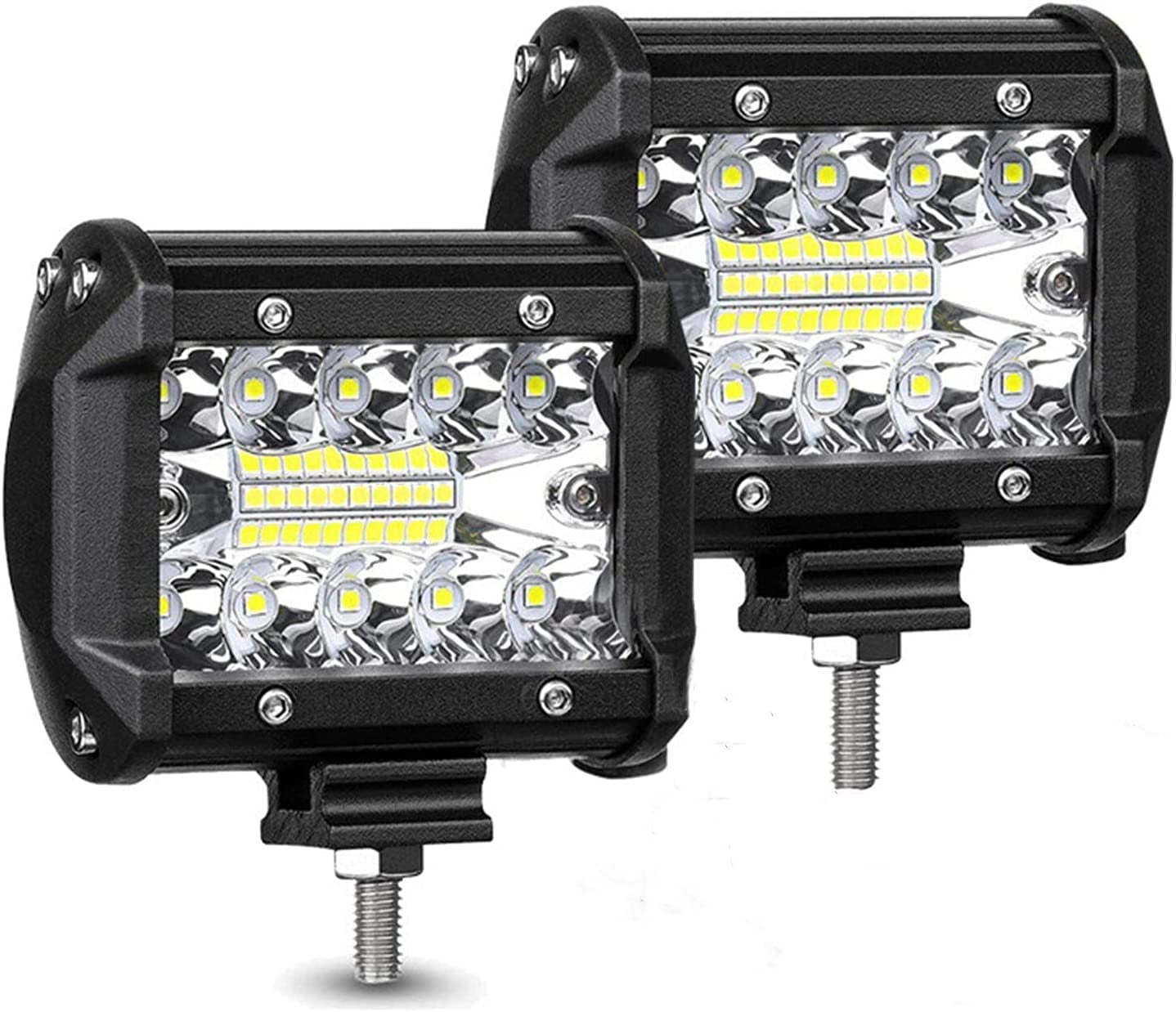 BEAMPLUS+ 4 Inch Light Pods 72W LED Spot Light, Waterproof, Fits Pickup ...