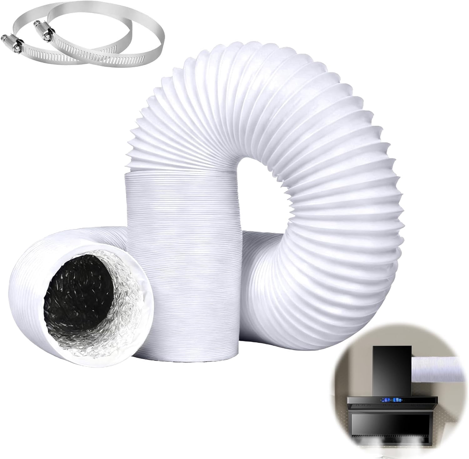 4inch X 10ft (3M) Air Conditioning Hose Ducting Tumble Dryer Vent Hose ...