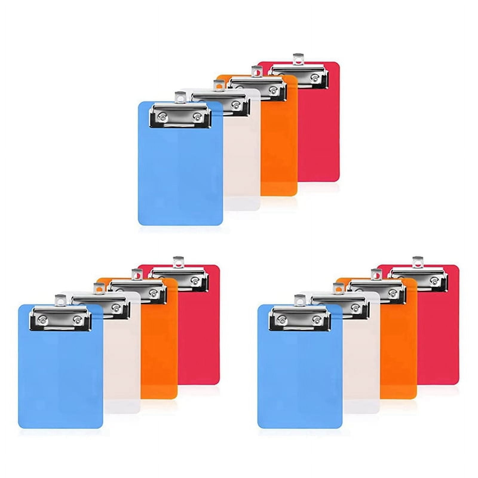 4inch X 6inch Mini Clipboard, 12Pcs Small Clipboards, Clip Board ...