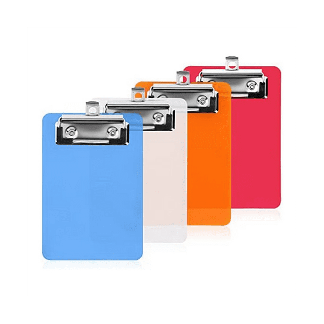 4inch x 6inch Mini Clipboard, 4Pcs Small Clipboards, Clip Board ...