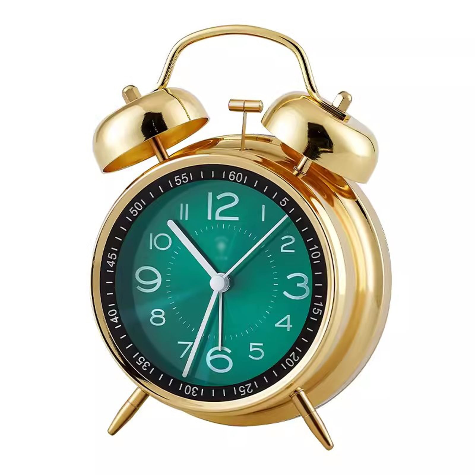 4inches Twin Bell Loud Alarm Clock, Decorative Desk Clocks with ...