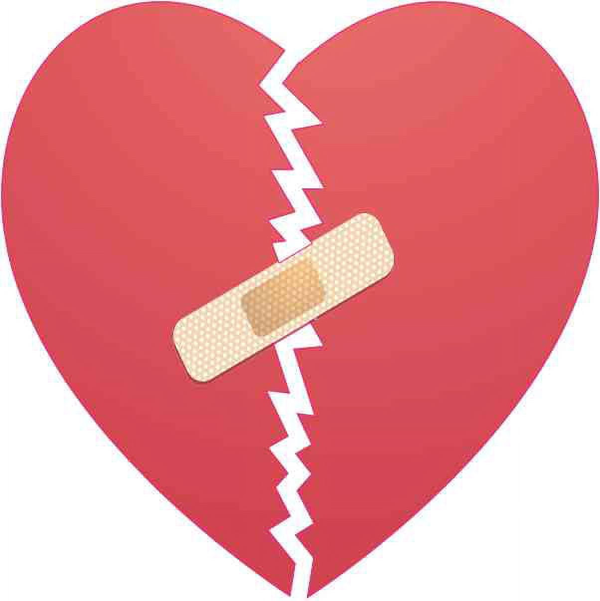 4inx4in Broken Heart Sticker Vinyl Decal Funny Heartbreak Stickers ...