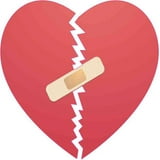 4inx4in Broken Heart Sticker Vinyl Decal Funny Heartbreak Stickers ...