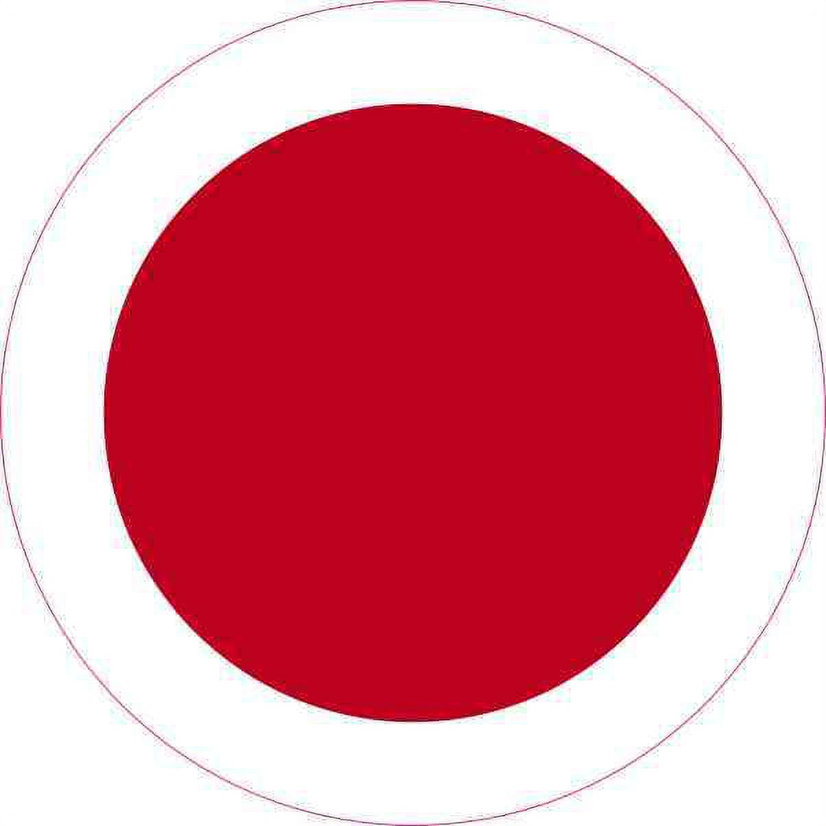 4inx4in Round Japan Flag Sticker Vinyl Vehicle Decal Travel Hobby ...