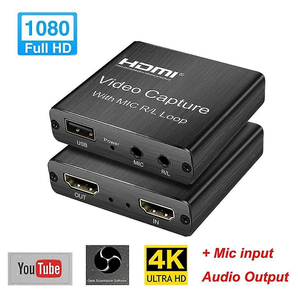 4k Hdmi Video Capture Card 1080p Game Capture Card Dongle Usb 2.0 ...